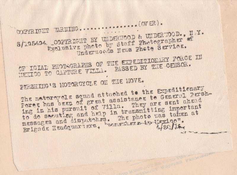 Mexican Border War & WW1 Motorcycles, Tanks, Crazy Cool Relic Images ...