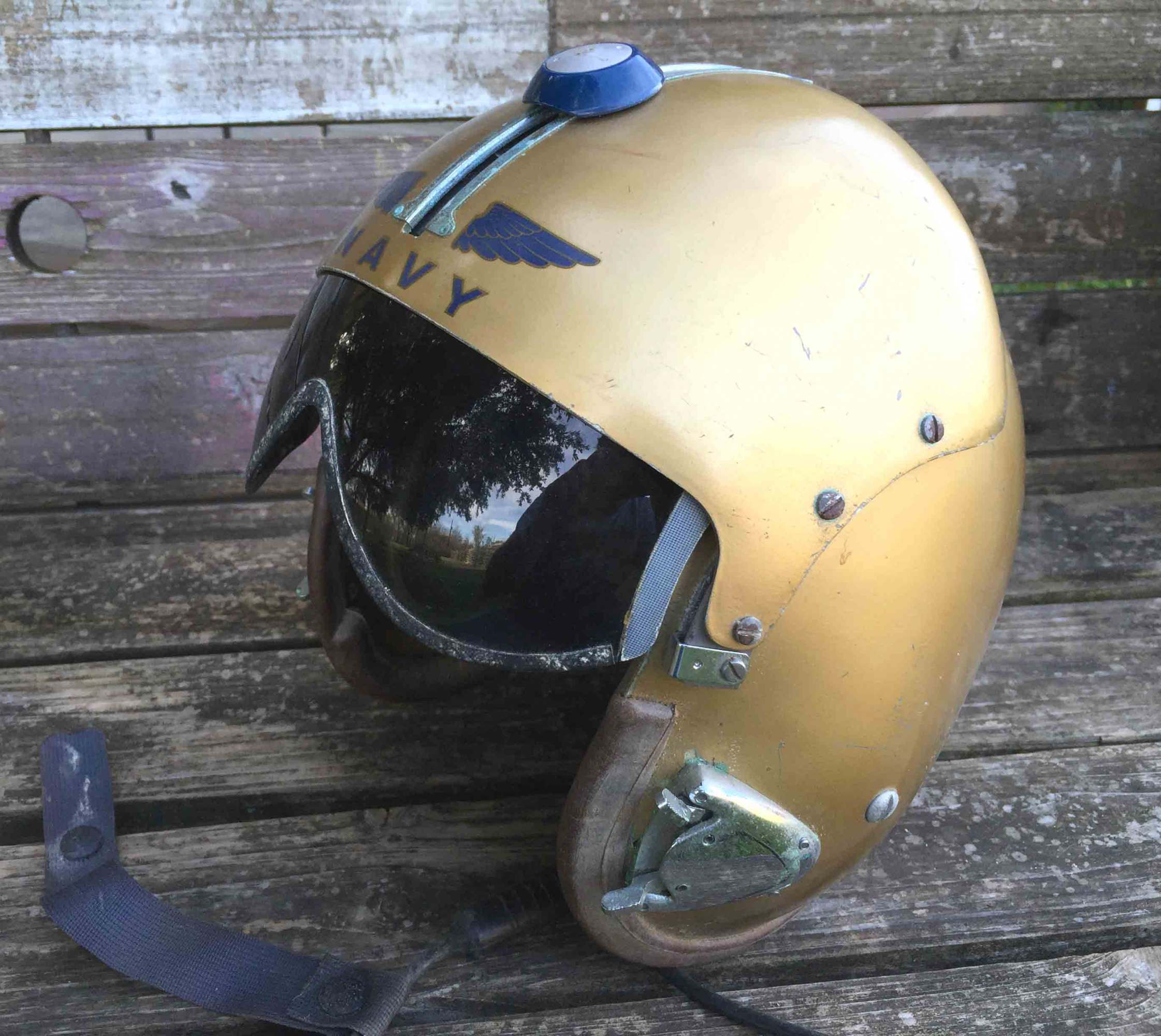Gold USN APH-5 + Mask - FLYING HELMETS AND ACCESSORIES - U.S. Militaria ...