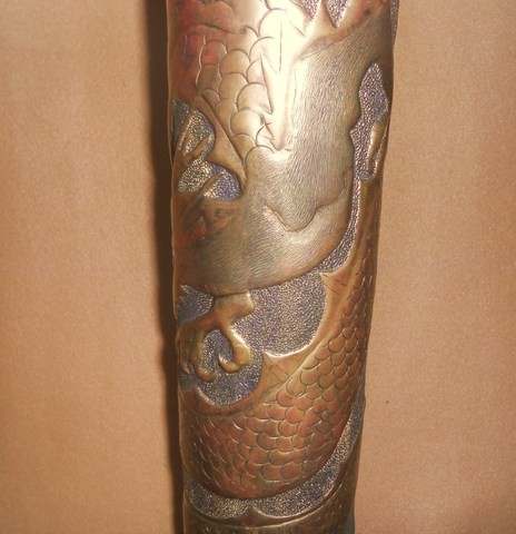 3"50 cal Shell Casing Chinese Dragon Trench Art - TRENCH ART - U.S ...