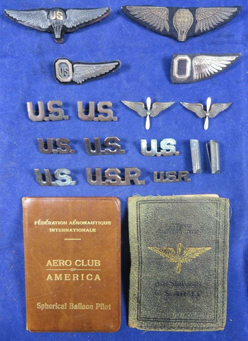 Lieutenant Frederick Fuller, Spherical Balloon Pilot grouping - WING ...