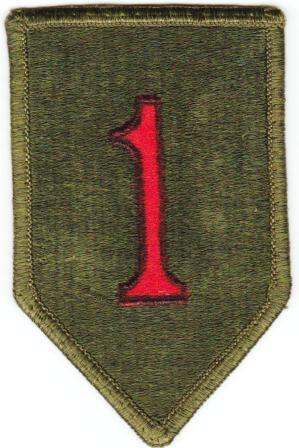 black outlined Big Red One patch - ARMY AND USAAF - U.S. Militaria Forum