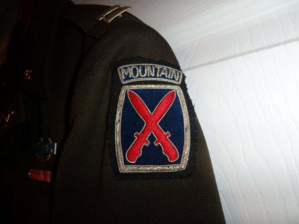 ww2 era 10th mountain division bullion patch german made? - ARMY AND ...