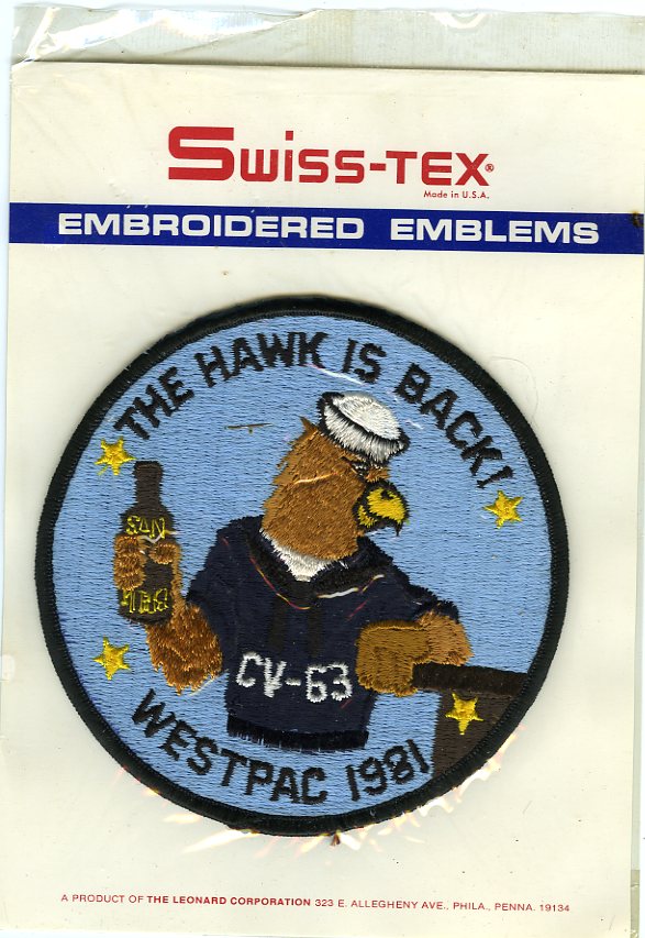 Free Five Inch USS Kitty Hawk Patches 12-18 Year Olds Only - NAVY ...