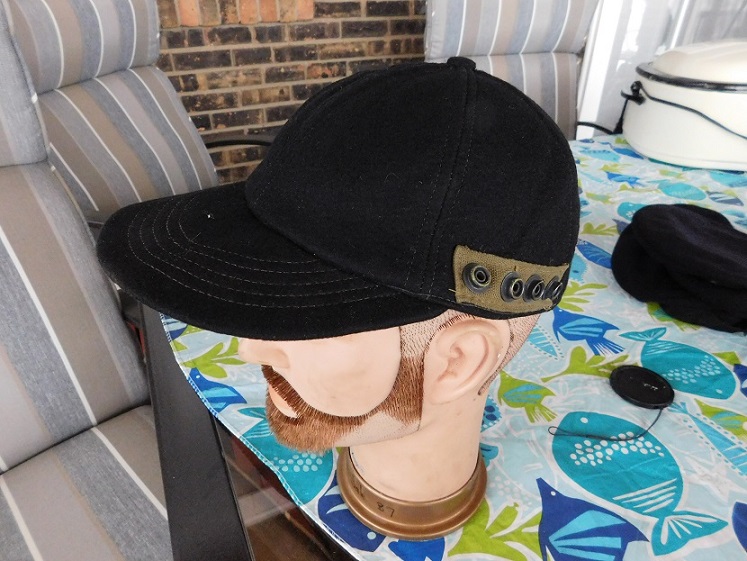 USN USMC WOOL AVIATOR BALL CAP WITH OXYGEN HOOK AND SNAPS - FLYING ...