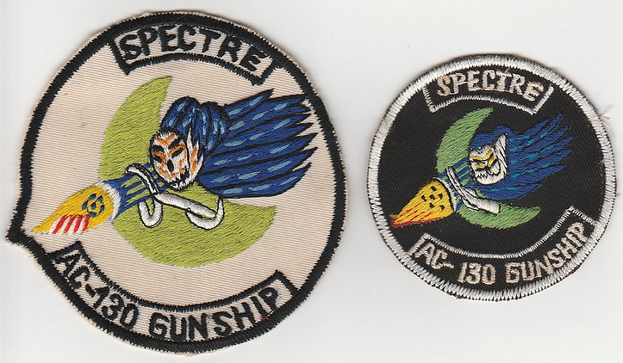 Spectre AC 130 gunship vietnam thai patchs - AIR FORCE (USAAF IS WITH ...