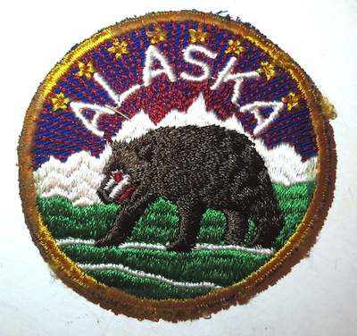 RARE ALASKA 'WALKING BEAR' PATCH VARIETY - ARMY AND USAAF - U.S ...
