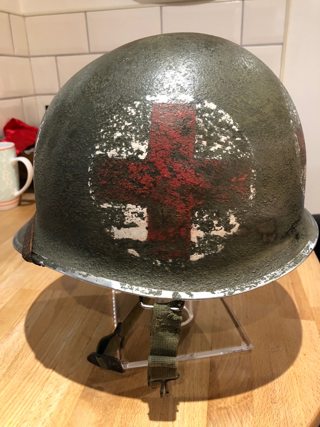4 panel ww2 M1 medic helmet - new find - CHAPLAIN & MEDIC HELMETS - U.S ...