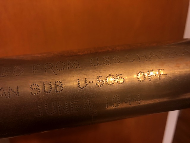 Navy History! Shell off the USS Chatelain Capture of German Submarine U ...