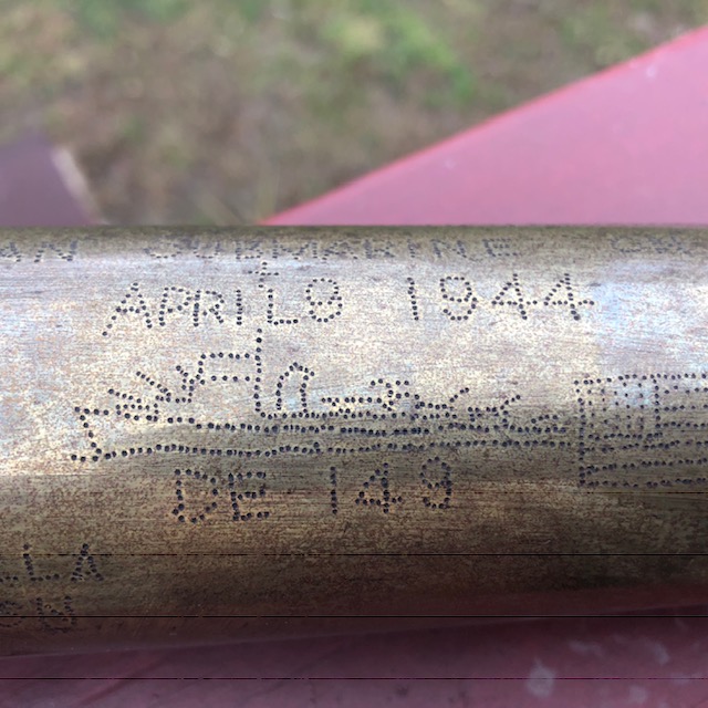 Navy History! Shell off the USS Chatelain Capture of German Submarine U ...