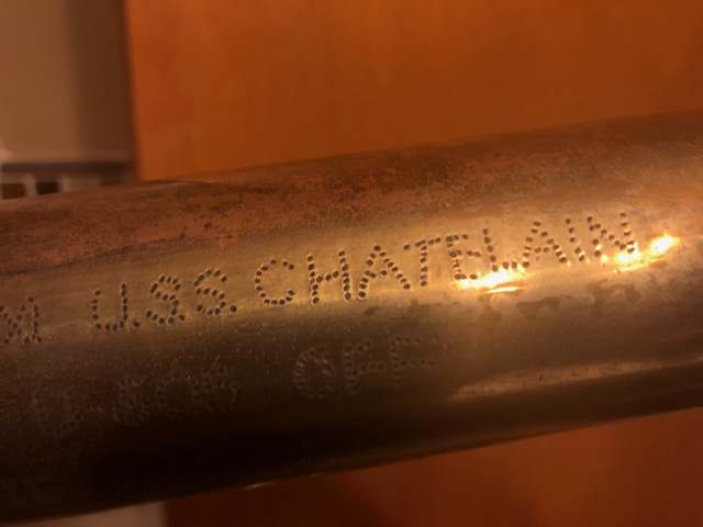 Navy History! Shell off the USS Chatelain Capture of German Submarine U ...