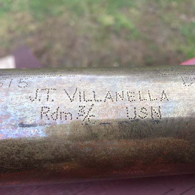 Navy History! Shell off the USS Chatelain Capture of German Submarine U ...