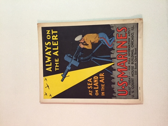 1940 US Marine Recruiting Lobby Card by Marine MSgt - EPHEMERA ...