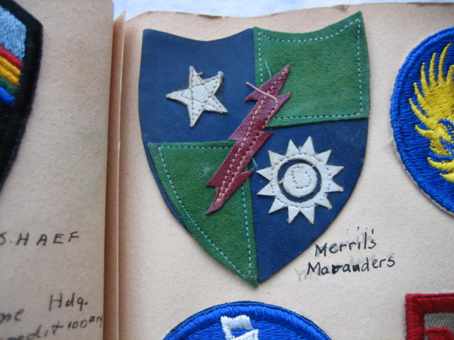 HQ, Southeast Asia Command and Patch Collection Scrapbook - ARMY AND ...