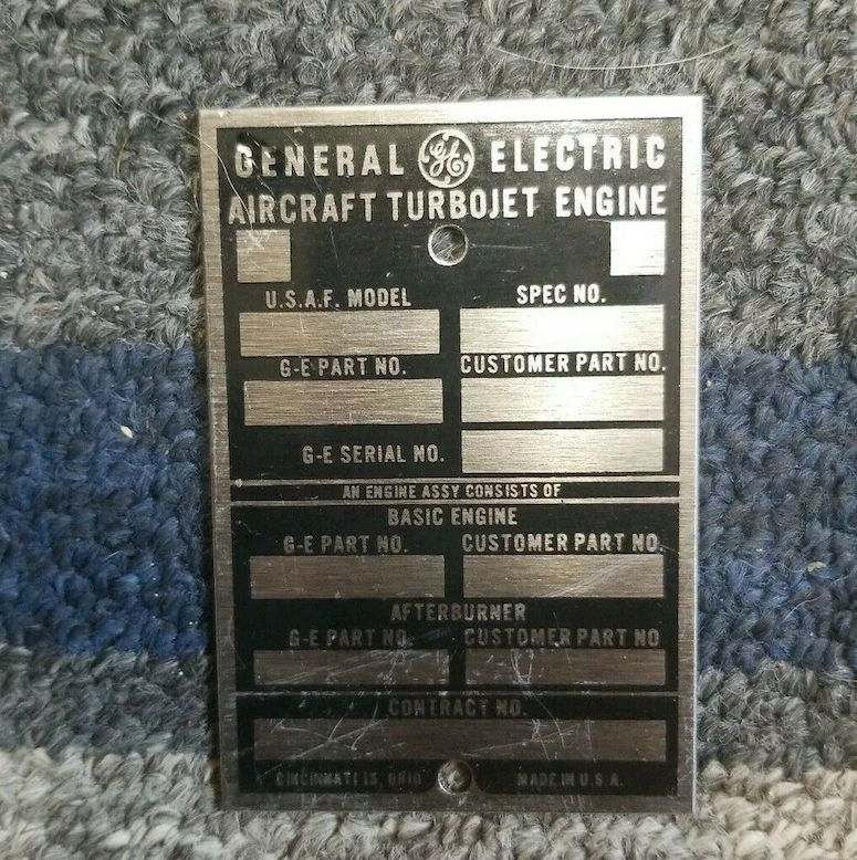 Data Plate - Page 2 - MILITARY AIRCRAFT & AVIATION - U.S. Militaria Forum