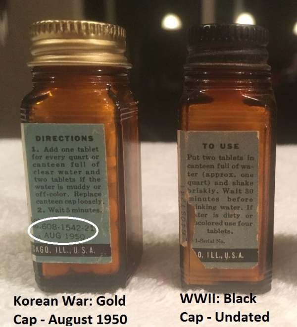 M2 Halazone and Frazer's solution WWII and Korean War - FIELD ...