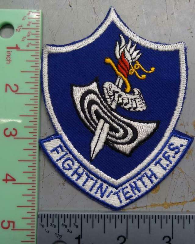 10th Fighin T.F.S Patch - AIR FORCE (USAAF IS WITH ARMY) - U.S ...