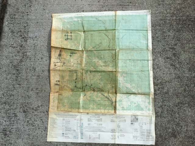 Vietnam War platoon or patrol leader map A Shau Valley A Luoi ...