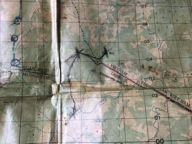 Vietnam War platoon or patrol leader map A Shau Valley A Luoi ...