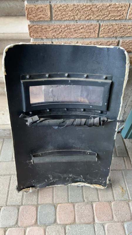 Riot Shield And Ballistic Helmet - BODY ARMOR - U.S. Militaria Forum