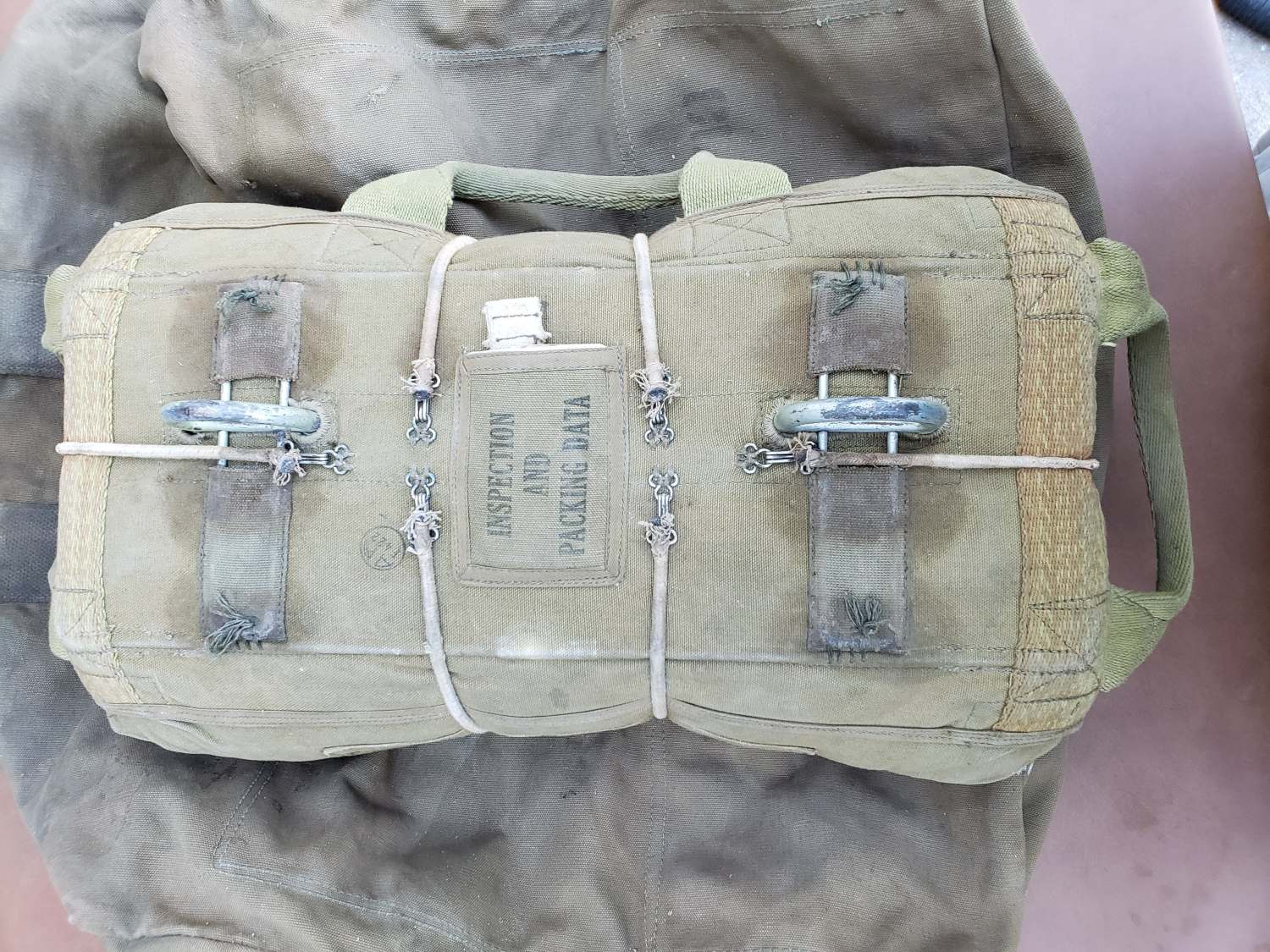 WWII AAF A-4 Parachute w/ Harness (Auction Find) - FLIGHT CLOTHING - U ...