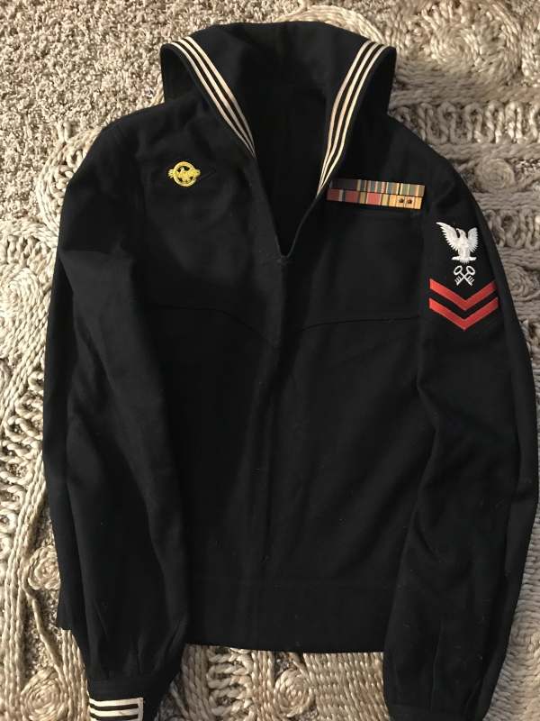 US Navy Uniform to a survivor of the USS Underhill sinking - NAVAL ...