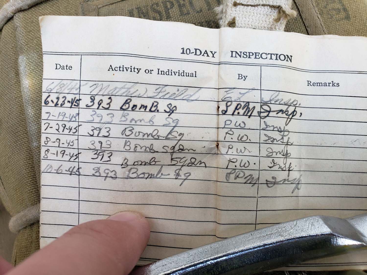 WWII AAF A-4 Parachute w/ Harness (Auction Find) - FLIGHT CLOTHING - U ...