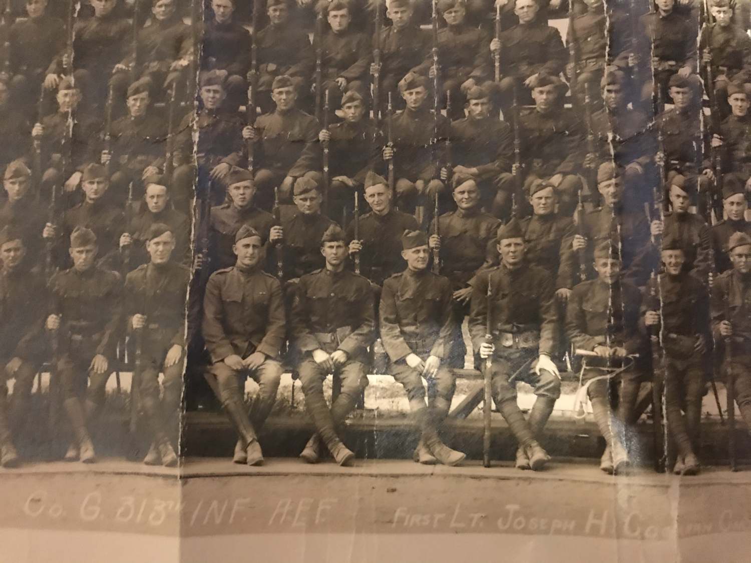 Co. G. 313rd INF. A.E.F. Unit Photo - INDIVIDUAL & UNIT PORTRAITS - U.S ...
