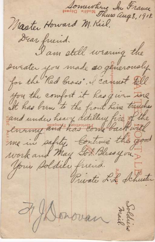 WW1 Post cards from the war zone - MISC MILITARIA - U.S. Militaria Forum