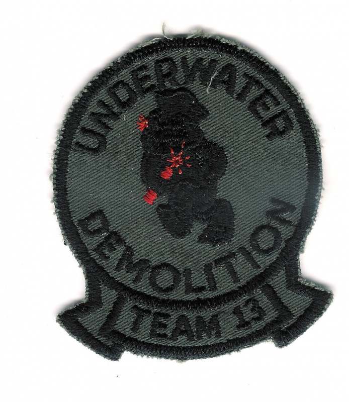 UDT 13 Patch sold for $166.33 on Ebay - NAVY, COAST GUARD AND OTHER SEA ...