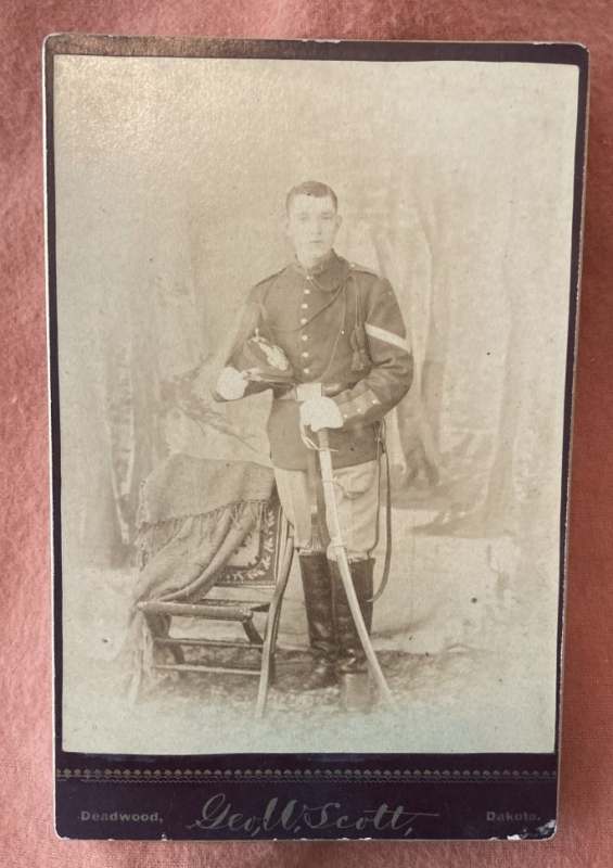 7th Cavalry Trooper photographed in Deadwood - (1866-1890) PLAINS ...