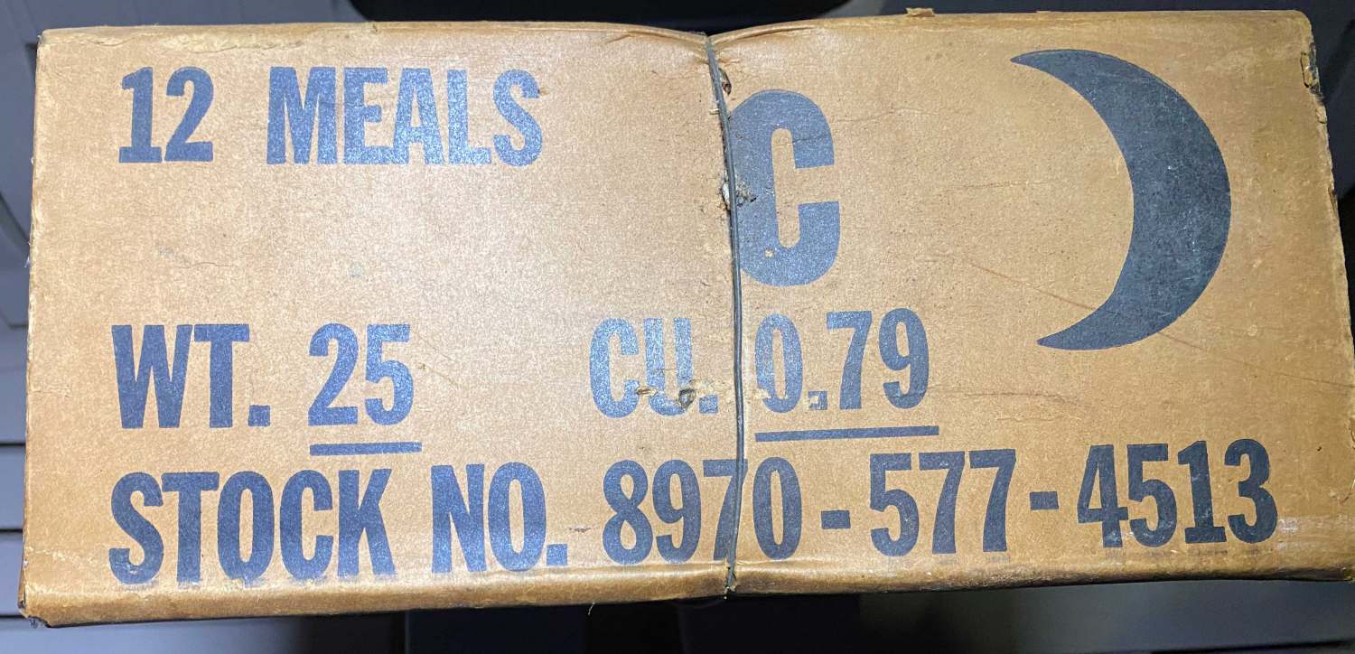Unopened case 1965 C rations - FIELD & PERSONAL GEAR SECTION - U.S ...