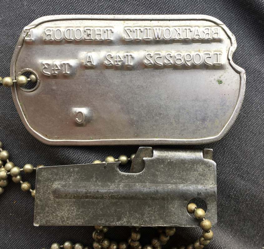 60th INF REG 9th INFANTRY DIVISION - IDENTITY ITEMS (DOG TAGS ...