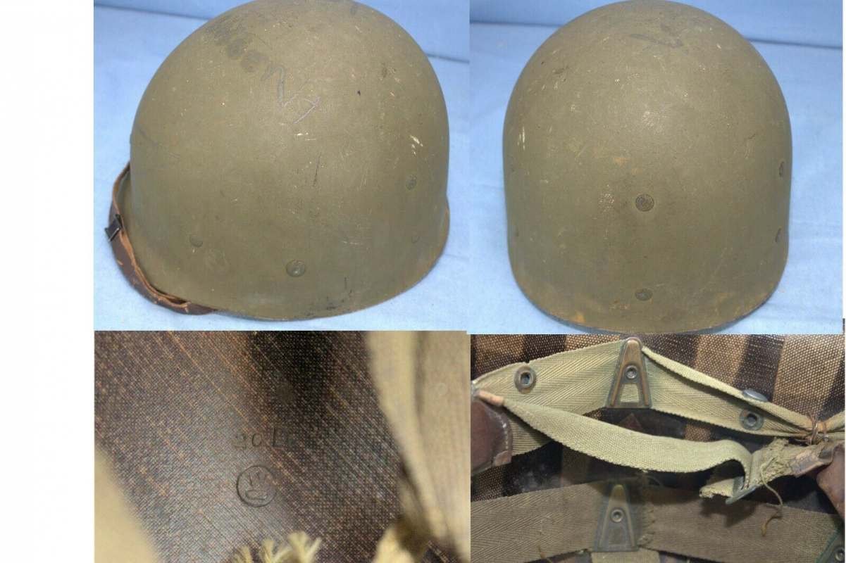 Winter White Camo M1 Front Seam - M-1; M-1C & M-2 HELMETS - U.S ...