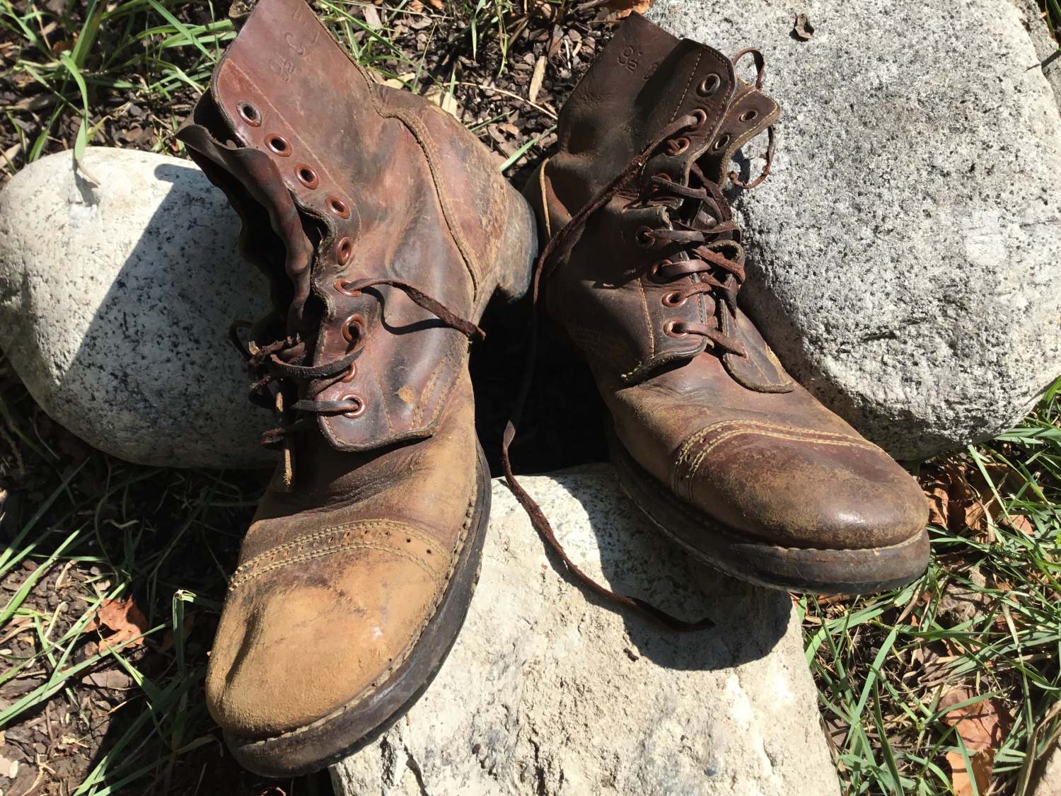 Early WW2 Army service field shoes low quarter boots - UNIFORMS - U.S ...