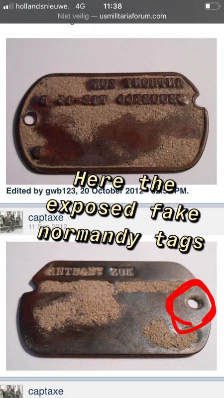 Dog Tag real or fake ? - IDENTITY ITEMS (DOG TAGS, BRACELETS, ETC) - U ...