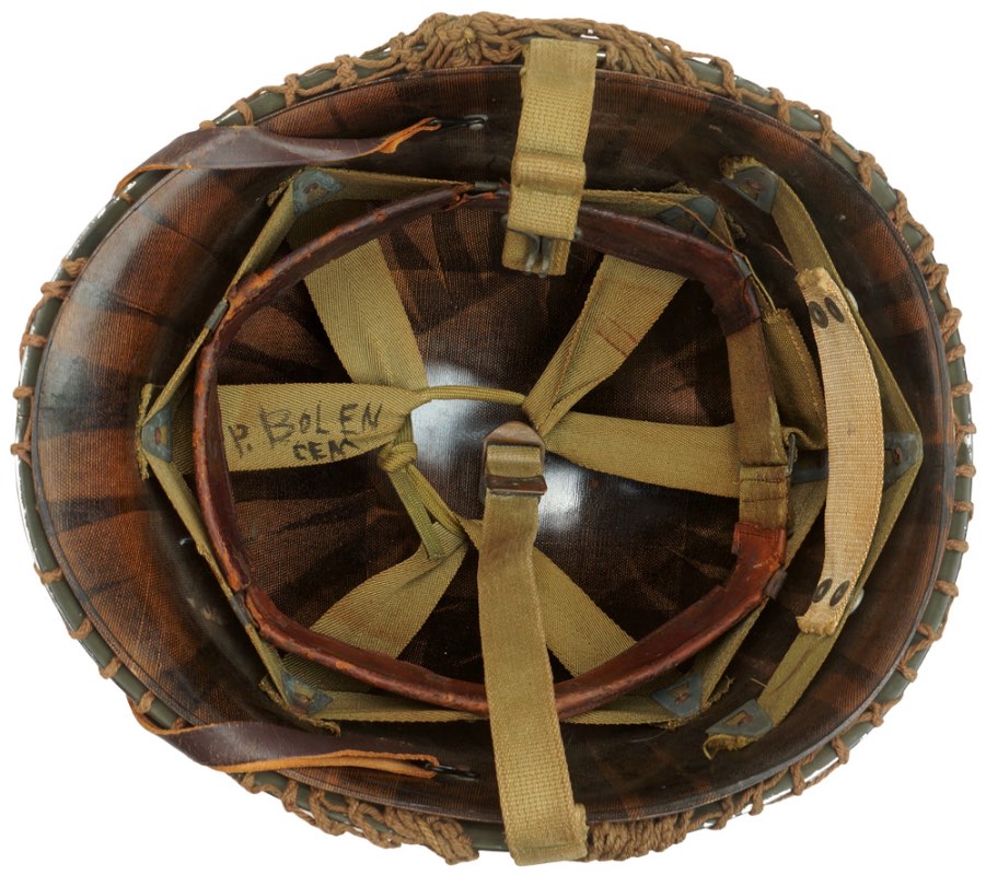 WW2 Sniper Veil netted helmet - named - M-1; M-1C & M-2 HELMETS - U.S ...