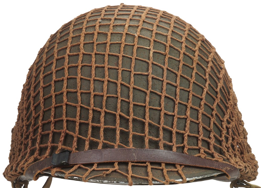 WW2 Sniper Veil netted helmet - named - M-1; M-1C & M-2 HELMETS - U.S ...