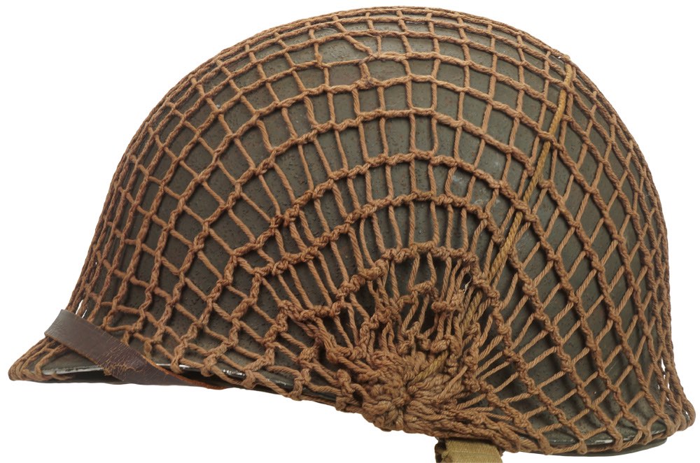 WW2 Sniper Veil netted helmet - named - M-1; M-1C & M-2 HELMETS - U.S ...