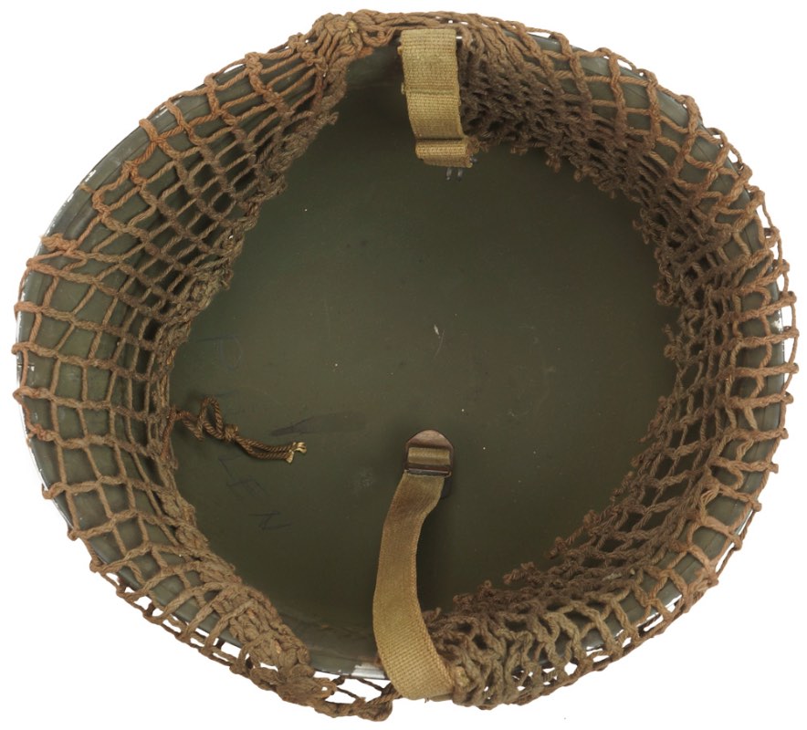 WW2 Sniper Veil netted helmet - named - M-1; M-1C & M-2 HELMETS - U.S ...