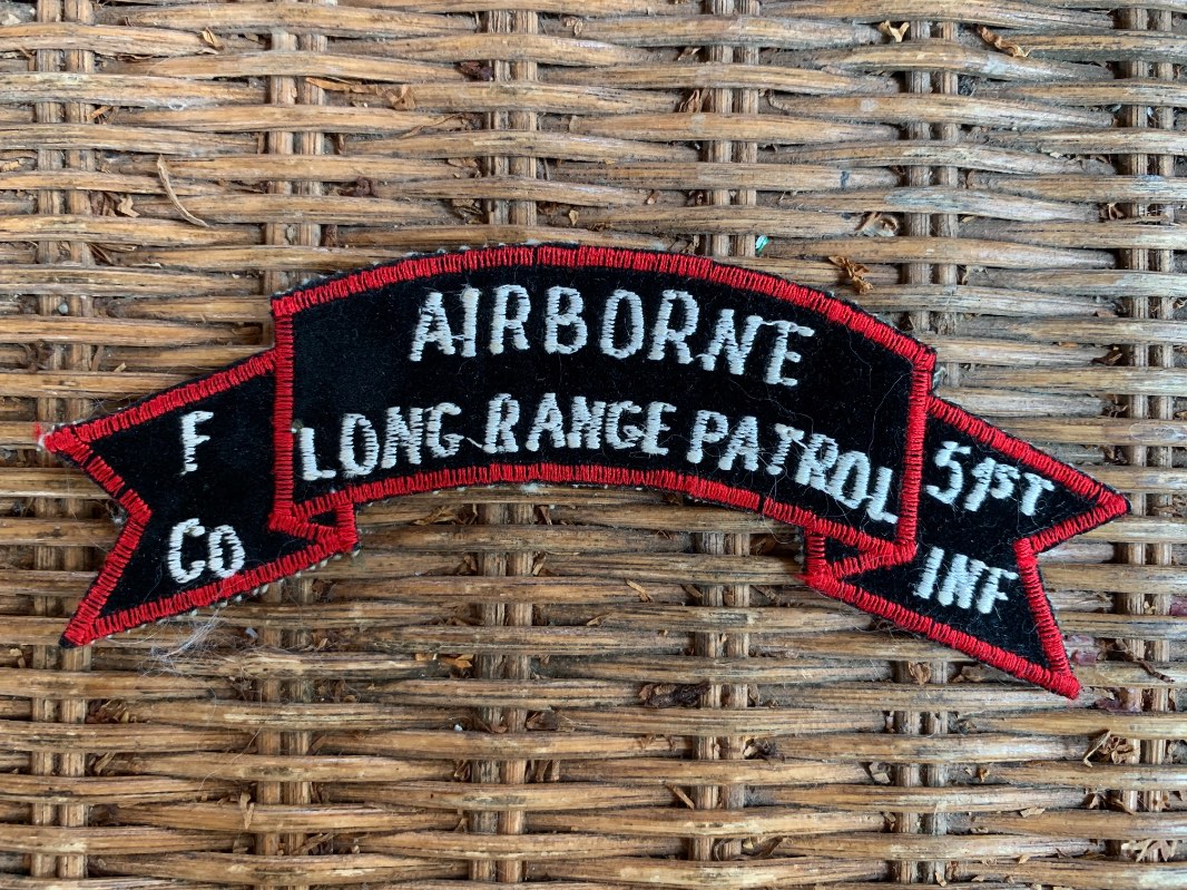 Beautiful F/51 LRRP scroll - ARMY AND USAAF - U.S. Militaria Forum