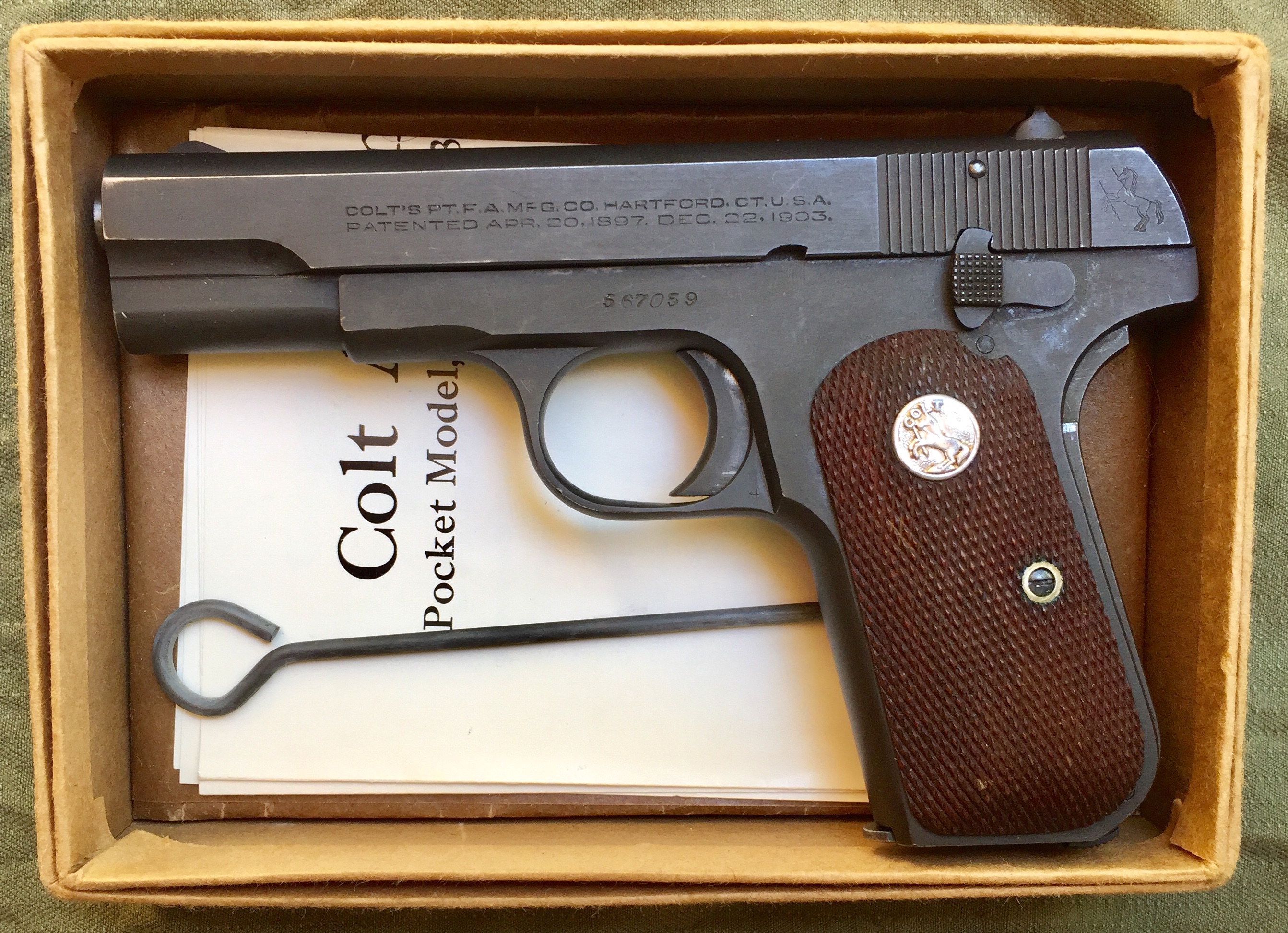 Colt .32 Auto US Property Pistol - FIREARMS - U.S. Militaria Forum