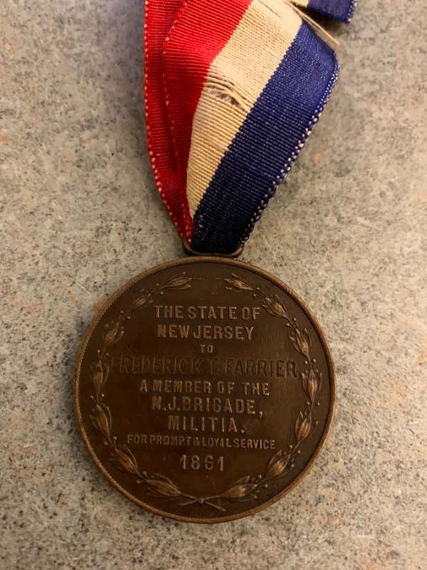 NJ First Defender Medal to an Officer in the 10th NJ - (1861-1865 ...