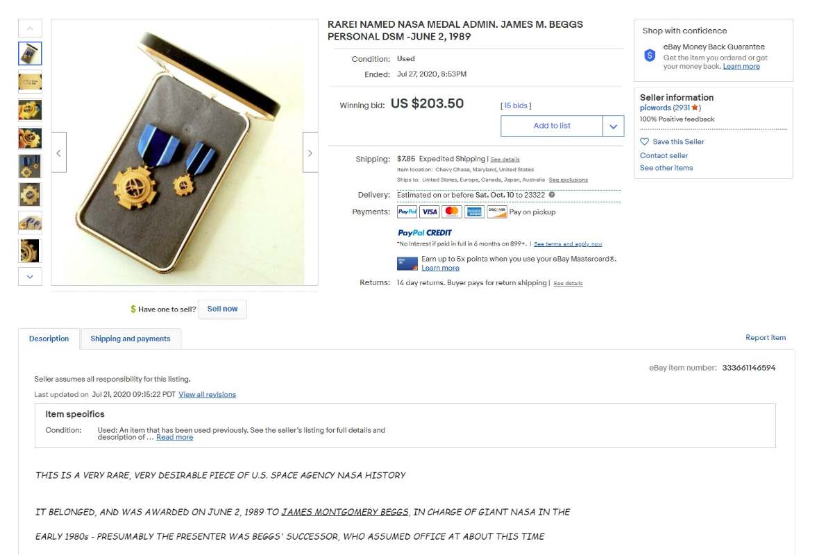 New NASA Pick Ups - MEDALS & DECORATIONS - U.S. Militaria Forum