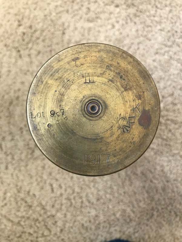 Artillery shell "trench art" - FIREARMS - U.S. Militaria Forum