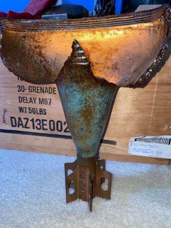Artillery shell "trench art" - FIREARMS - U.S. Militaria Forum
