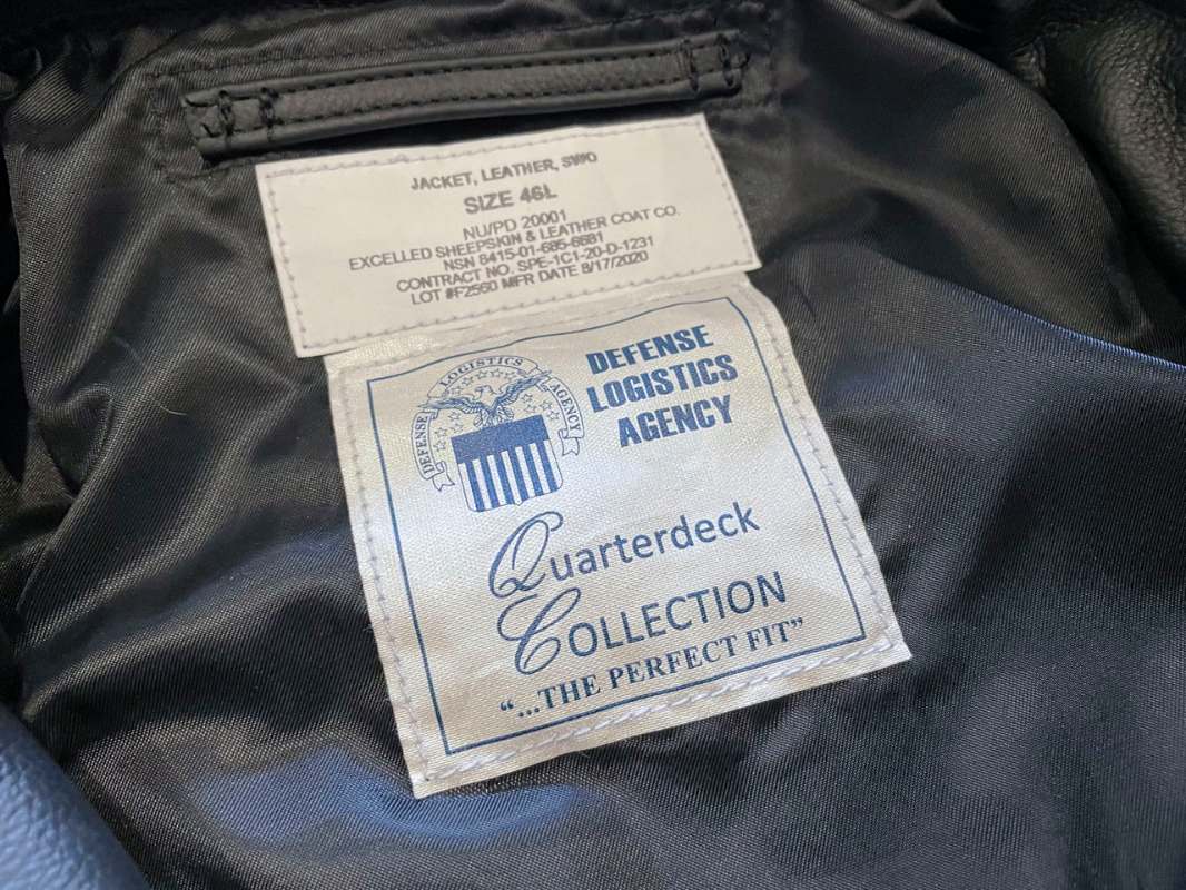 Navy's New Surface Warfare Officer Black Leather Jacket - NAVAL & SEA ...