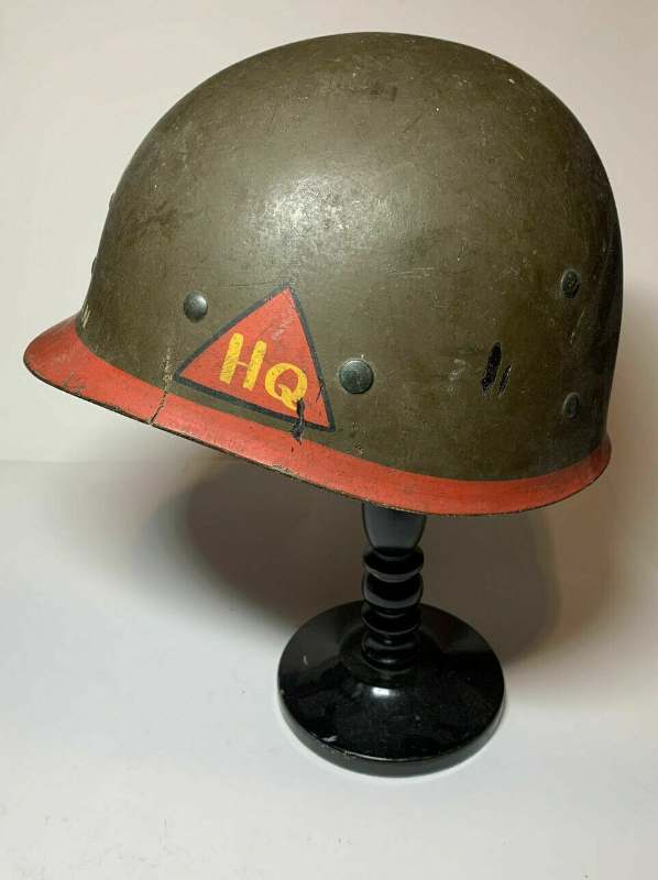Painted Headquarters Liner...armor? - M-1; M-1C & M-2 HELMETS - U.S ...