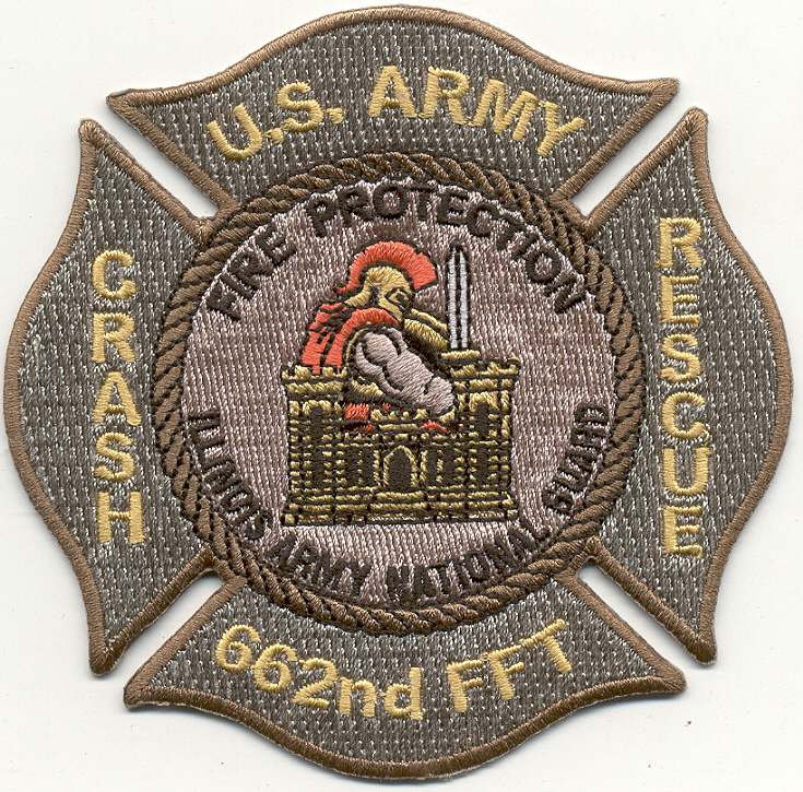 Military Firefighter Badges