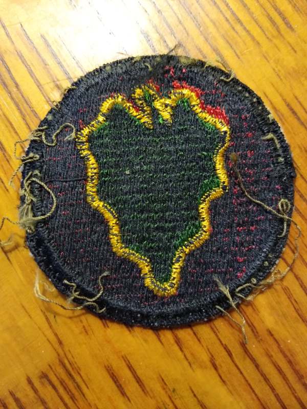 I'm curious about this 24th Infantry Division Patch - ARMY AND USAAF ...