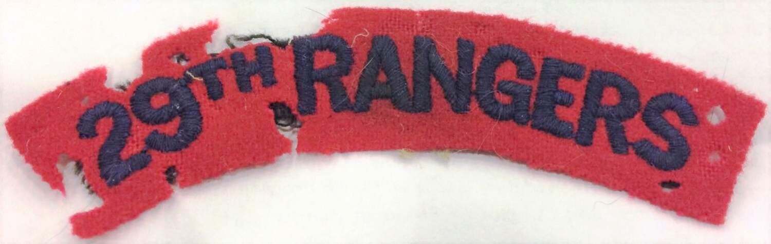 woodwork 29th rangers patch for review - ARMY AND USAAF - U.S ...